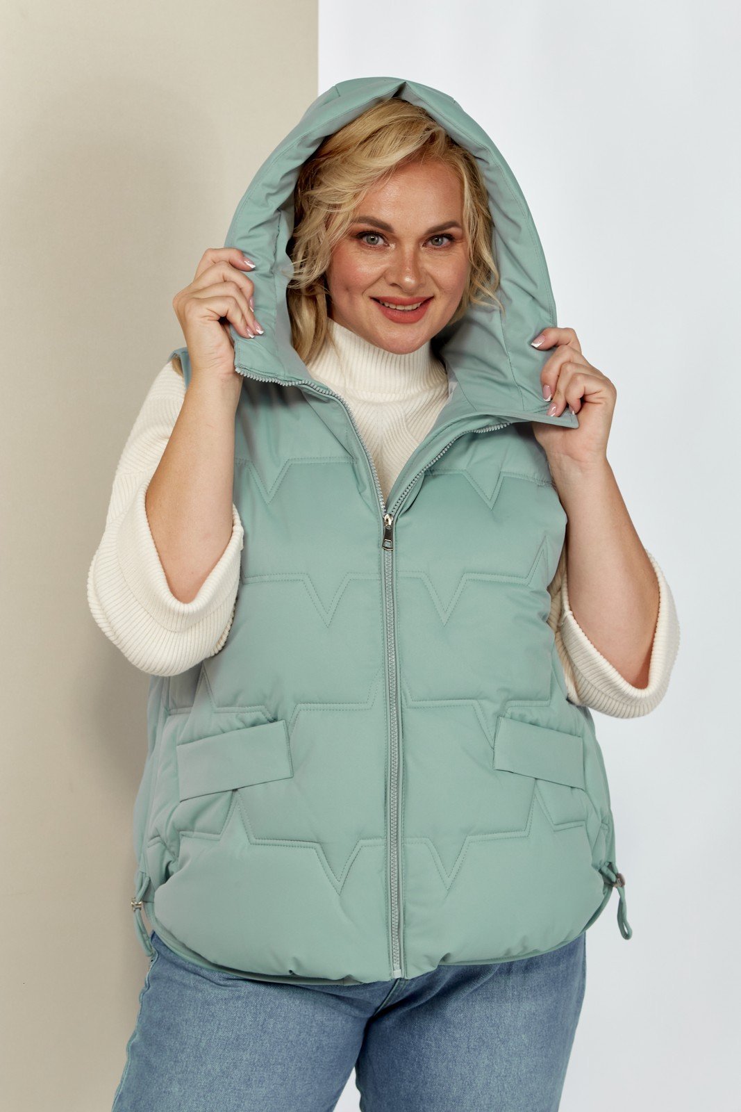 Жилет 2153 ментол Shetti купить в интернет магазине | в наличии